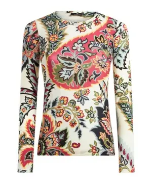 Etro Paisley Jersey Top - Multicolor