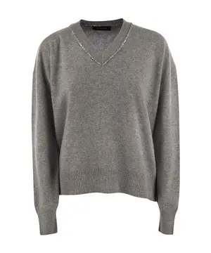 Fabiana Filippi V-neck Sequined Knit Jumper