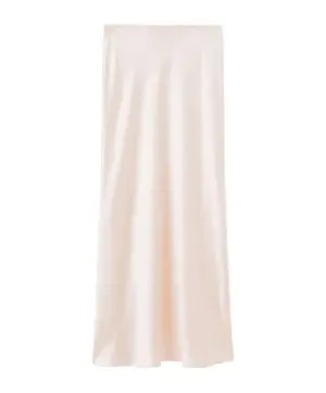 JOSEPH Isaak Bias-cut Silk Midi Skirt - White