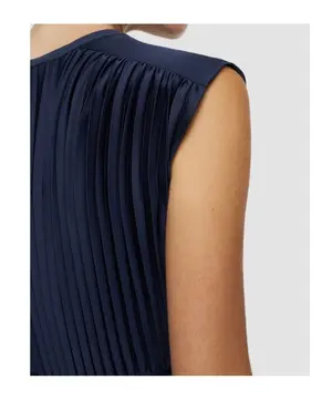 JOSEPH Volta Plissé Midi Dress
