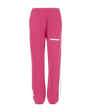 Palm Angels Logo Printed High Waist Track Pants