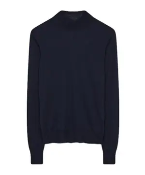 JOSEPH Cashair High Neck Jumper - Navy Blue