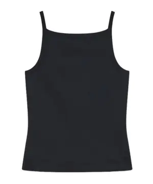 JOSEPH Square-neck Top - Black