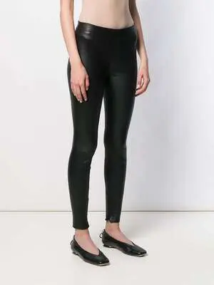 Vince Slim Fit Leather Trousers
