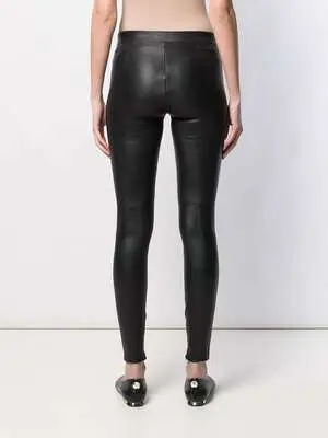 Vince Slim Fit Leather Trousers