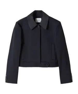 JOSEPH Abbe Boxy Stretch-crepe Jacket - Black