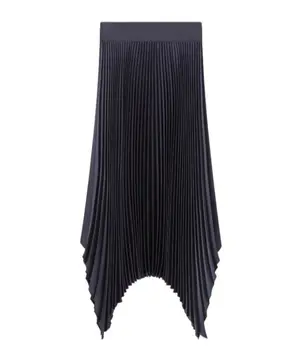 JOSEPH Ade Knit Weave Plissé Skirt - Blue