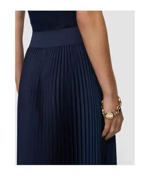 JOSEPH Ade Knit Weave Plissé Skirt