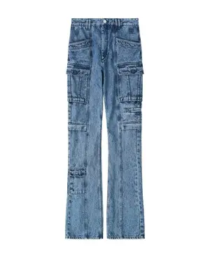 Isabel Marant Étoile Vokayo Straight-cut Jeans - Gray