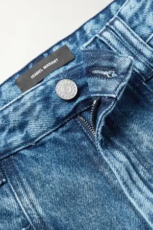 Isabel Marant Étoile Vokayo Acid Wash Cargo Jeans
