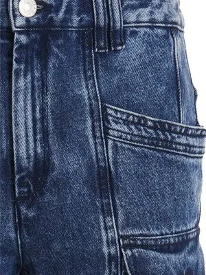 Isabel Marant Étoile Vokayo Acid Wash Cargo Jeans