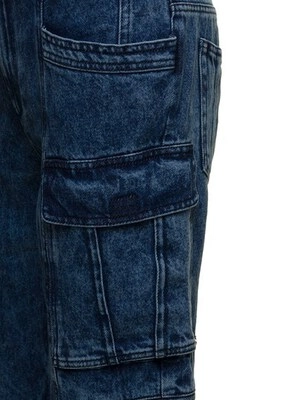 Isabel Marant Étoile Vokayo Acid Wash Cargo Jeans
