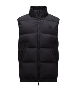 Moncler Fedare Zip-up Padded Gilet - Black