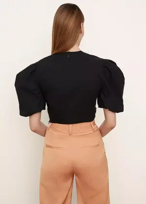 Vince Cropped Knot T-shirt