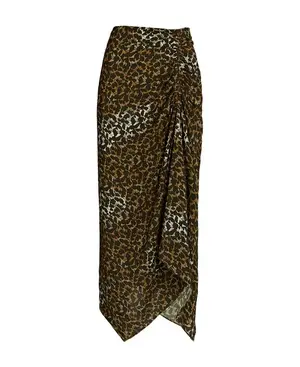 Isabel Marant Étoile Azaria Draped Midi Skirt - Brown