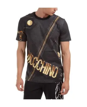 Moschino Logo Colour-block T-shirt