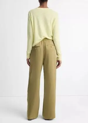 Vince Satin-finish Straight Trousers
