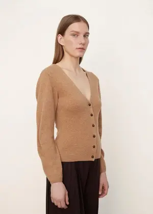 Vince Buttoned-up V-neck Knitted Cardigan