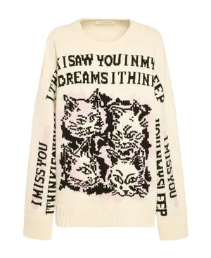 Philosophy Di Lorenzo Serafini Graphic-print Knitted Sweater - White