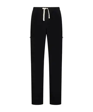 Palm Angels Straight Leg Drawstring Pants - Black