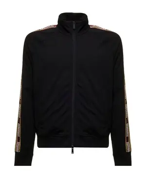 Dsquared2 Embroidered-logo Zip-up Sweatshirt - Black