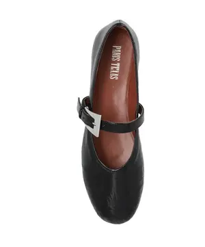 Paris Texas Sveva Patent Buckle Ballet Flat