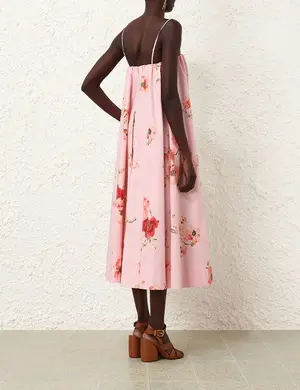 Zimmermann Lightburst Floral-print Midi Dress