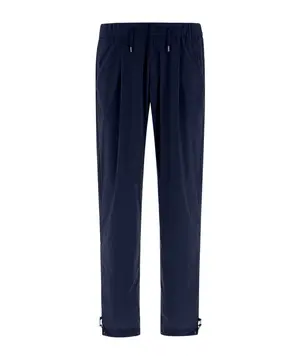 Herno Mid-rise Tapered Trousers - Blue