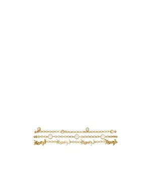 Saint Laurent Cassandre Logo Plaque Bracelet - Yellow