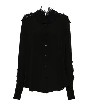 Ermanno Scervino Lace Detail Shirt - Black