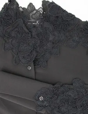 Ermanno Scervino Lace Detail Long Sleeve Shirt