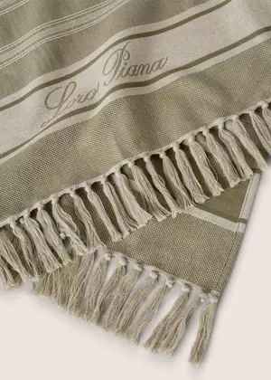 Loro Piana Marina Logo Beach Towel