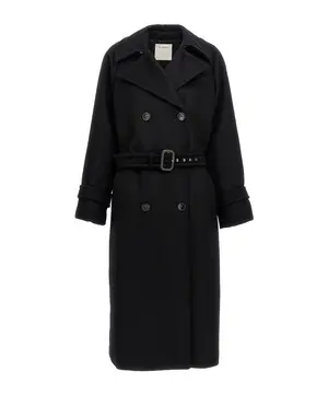 Sportmax Leandro Double-breasted Long-sleeved Coat