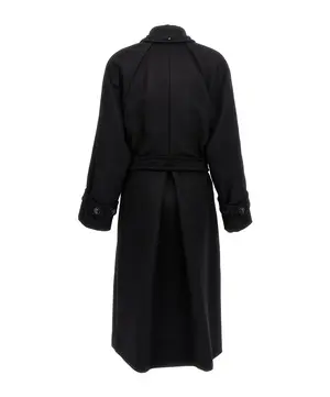 Sportmax Leandro Double-breasted Long-sleeved Coat