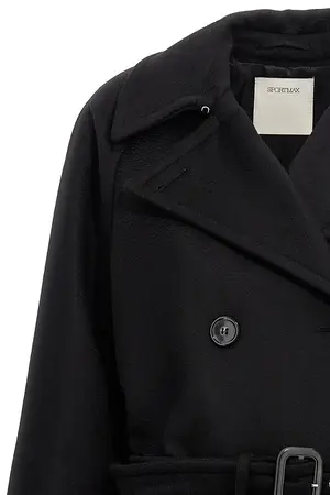 Sportmax Leandro Double-breasted Long-sleeved Coat