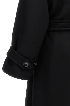 Sportmax Leandro Double-breasted Long-sleeved Coat