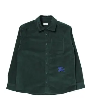 Burberry Corduroy Shirt - Dark Moss