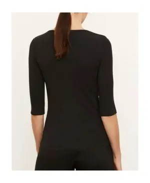 Vince Logo Mid-sleeve Round-neck T-shirt
