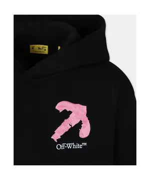 Off-White Hooded Dress With Logo Detail
