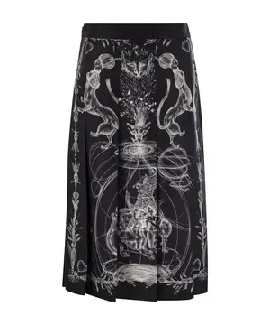 Fabiana Filippi Graphic Printed Pleated Midi Skirt