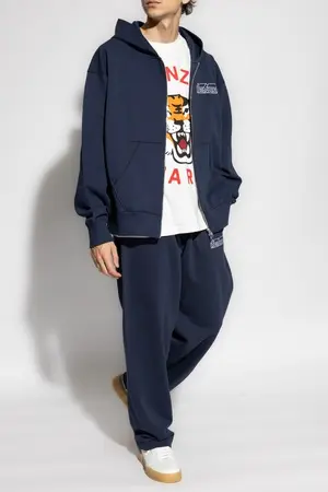 Kenzo Logo Embroidered Straight-leg Sweatpants