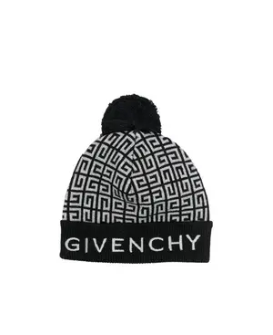 Givenchy 4g Motif Knitted Beanie - Black