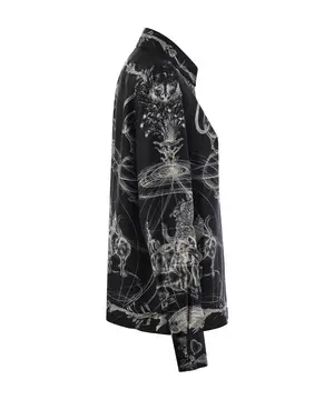 Fabiana Filippi Long Sleeve Graphic Print Shirt