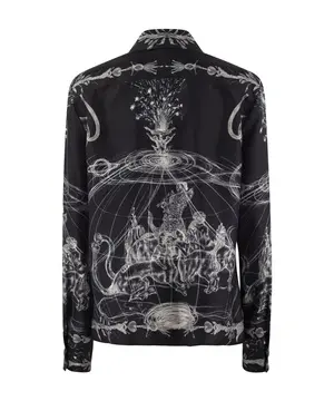 Fabiana Filippi Long Sleeve Graphic Print Shirt