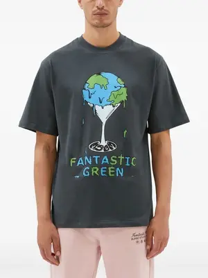 MSGM Graphic-print Cotton T-shirt
