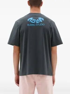 MSGM Graphic-print Cotton T-shirt