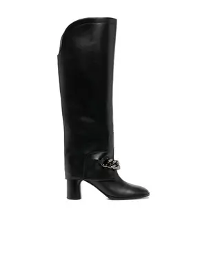 Casadei Varenne 100mm Chain-link Trim Boots