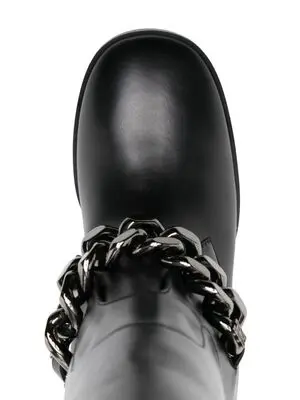 Casadei Varenne 100mm Chain-link Trim Boots