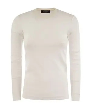 Fabiana Filippi Long Sleeve Crewneck T-shirt - White