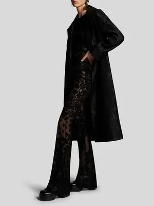 Etro Chenille Jacquard Belted Coat